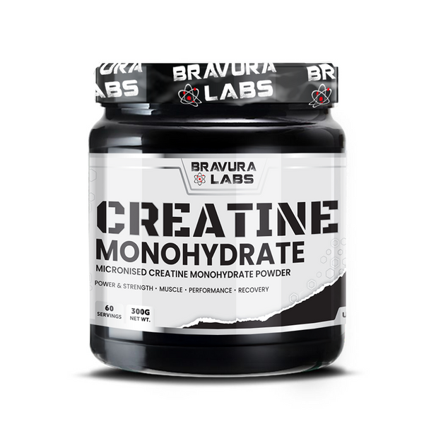 Creatine Monohydrate 300g - 60 Servings – Bravura Labs